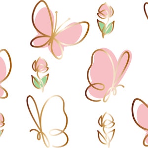 Butterfly SVG, Butterfly Line Art, Svg Dxf Png Files, Digital Download ...