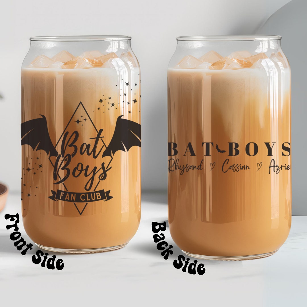 ACOTAR Fantasy Flying Dragon Gift for Readers, ACOTAR Iced Coffee Cup ...