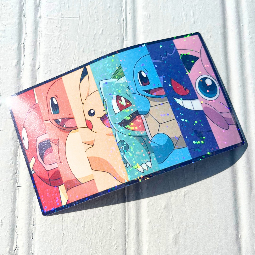 Pokemon Holographic Waterproof Vinyl Sticker, Pokemon Stickers, Pokemon ...