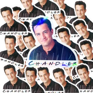 Chandler Bing Holographic Sticker - Friends Gift - Waterproof Sticker ...