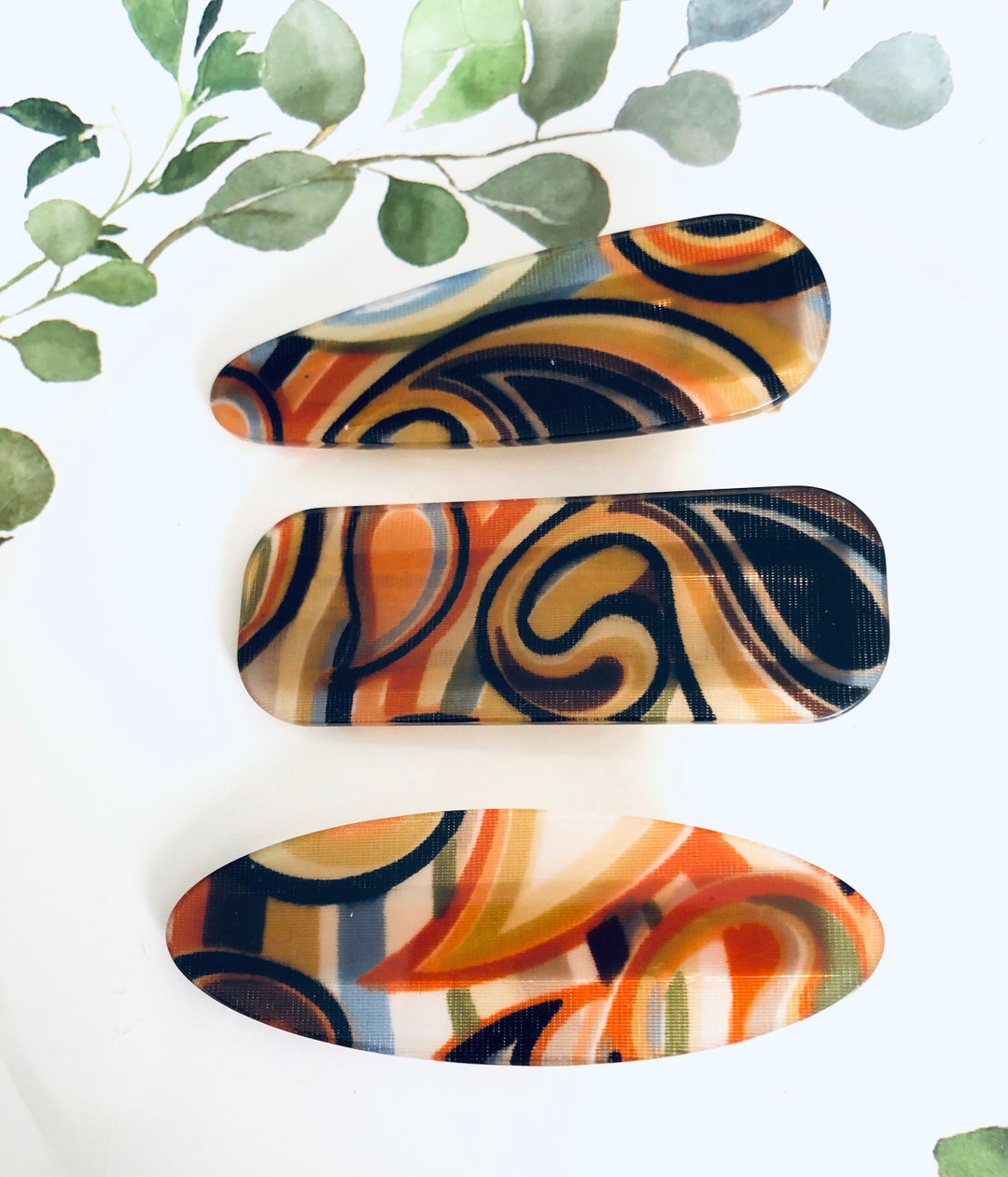 2.27” Tortoise Shell Medium Non-slip Alligator Barrette,tortoise Shell ...