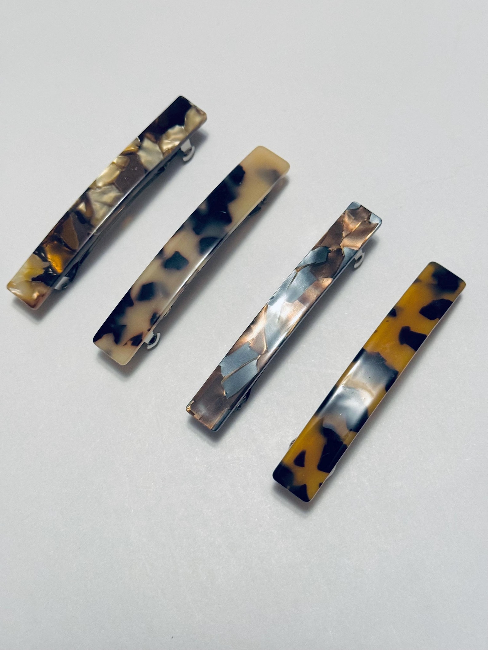 Tortoise Shell French Barrette | Acetate Ponytail Hair Clip - Etsy