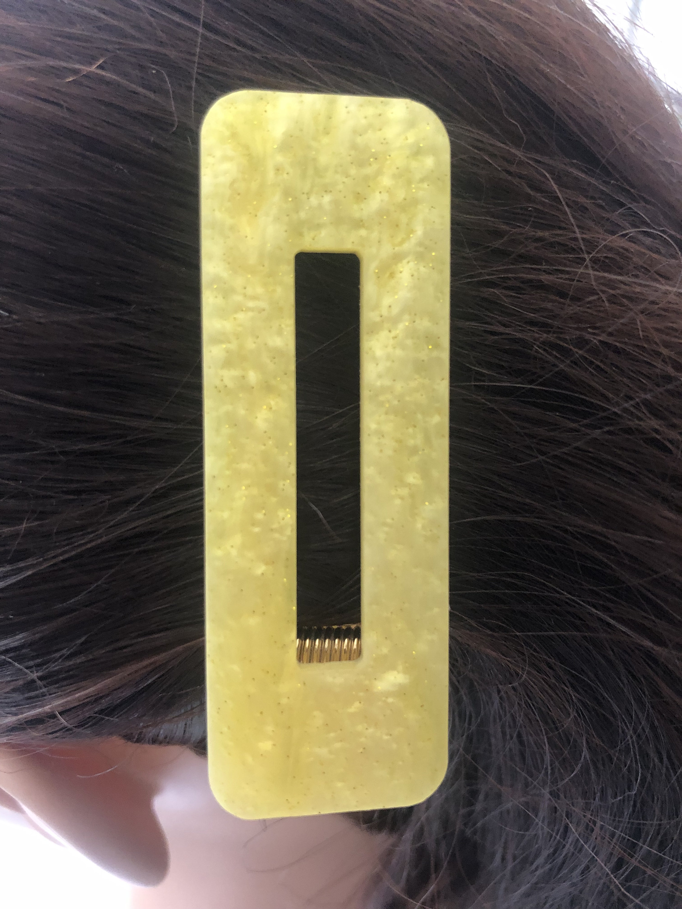 2.6” Shimmer Acrylic Clips| Duck Bill Shimmer Clips| Side Hair Clips ...
