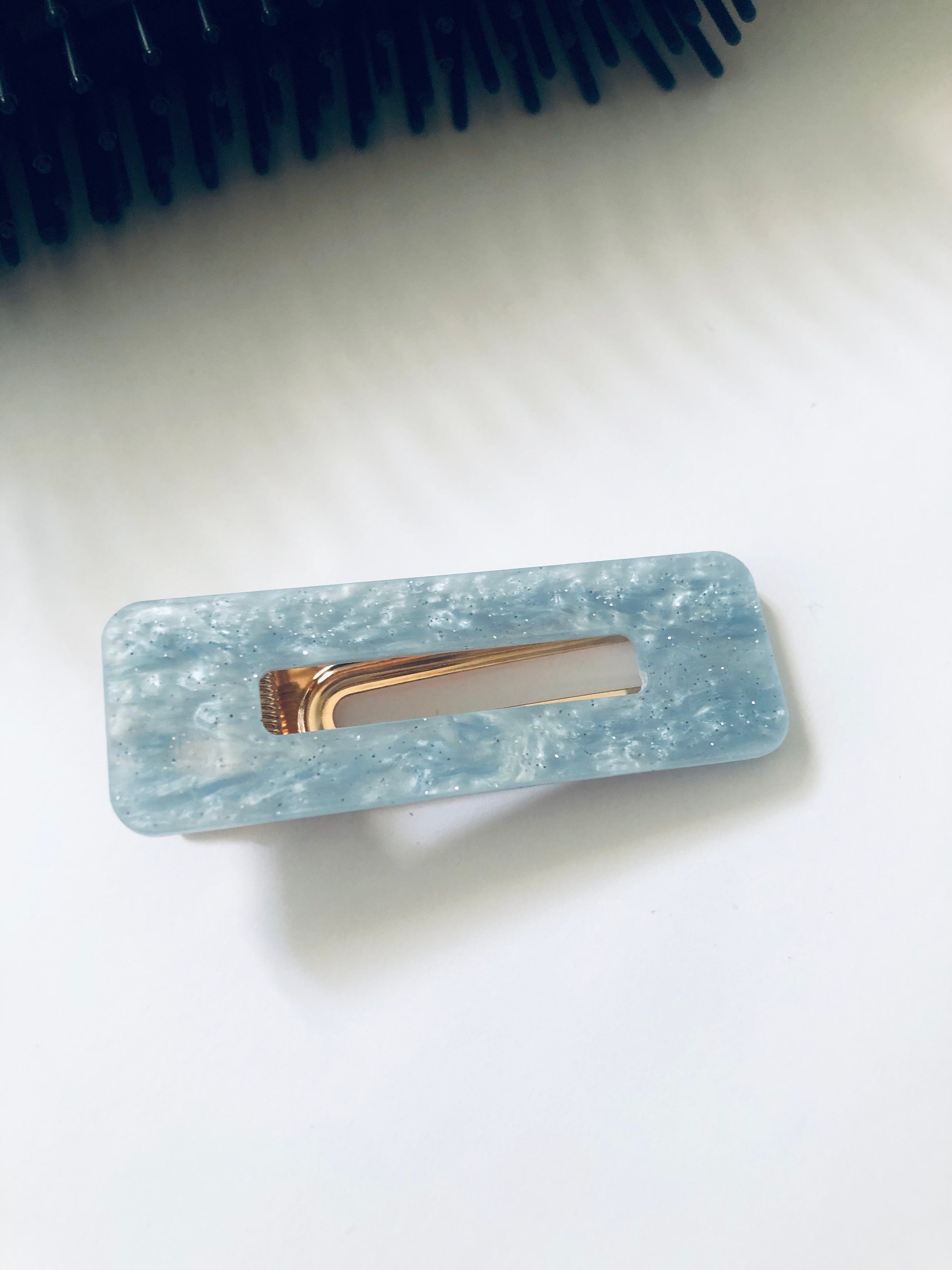 2.6” Shimmer Acrylic Clips| Duck Bill Shimmer Clips| Side Hair Clips ...