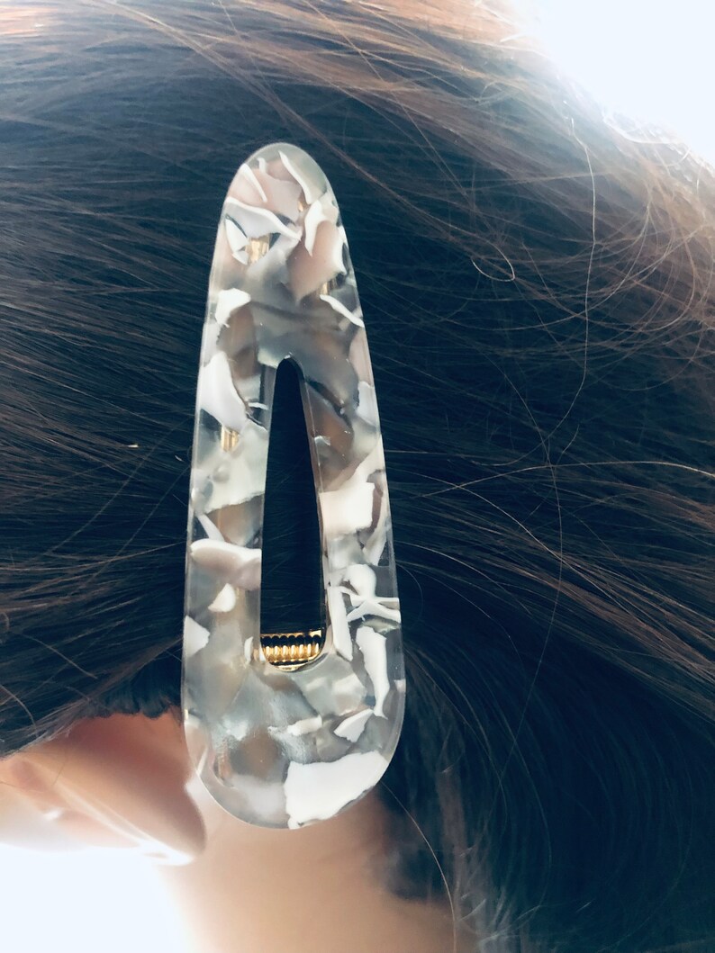 3 PC Medium Acetate Clips Non-slip Alligator Barrette,tortoise Shell ...
