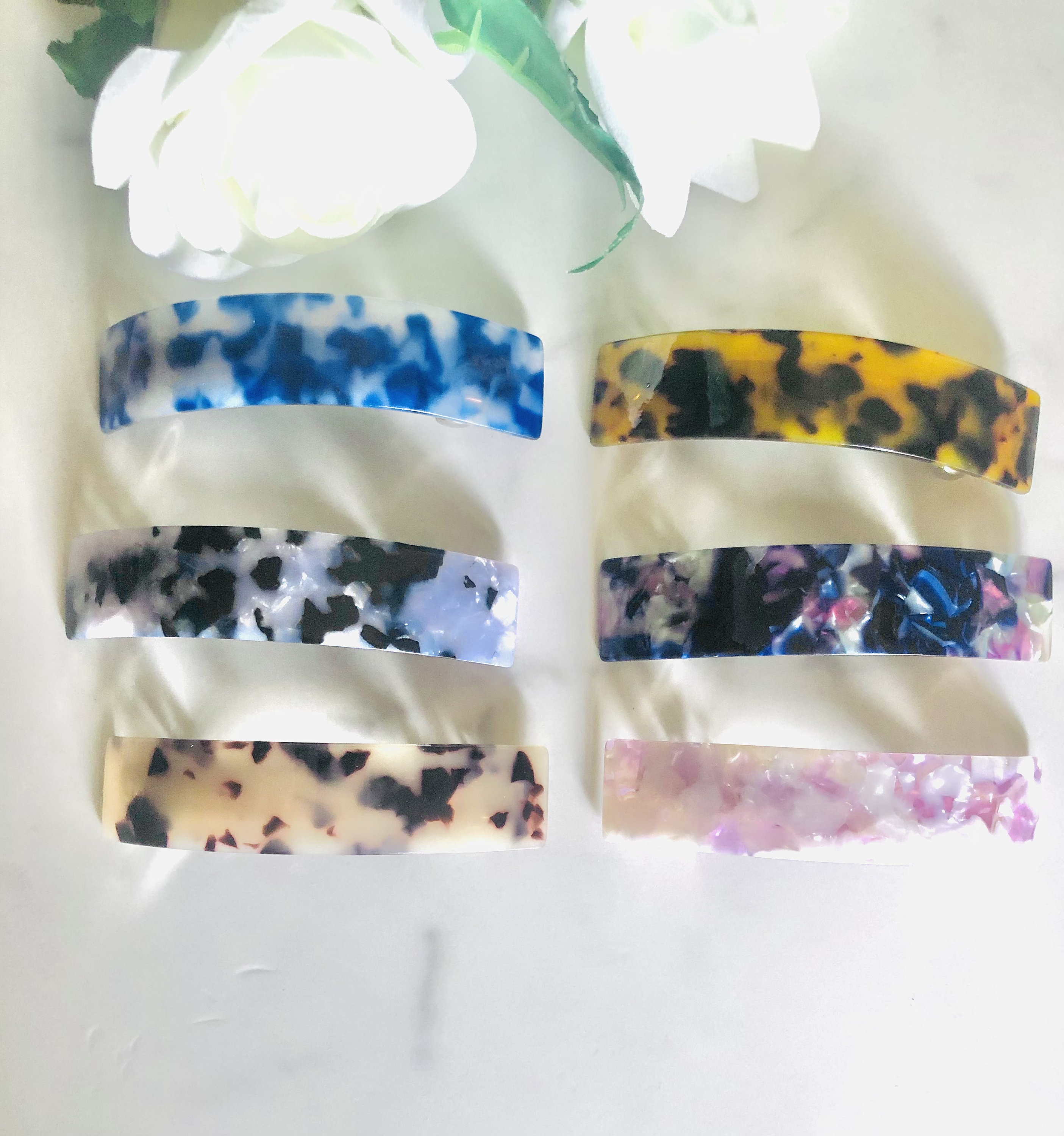 4” Non-slip Acetate French Barrette | Tortoise Shell Hair Barrette ...