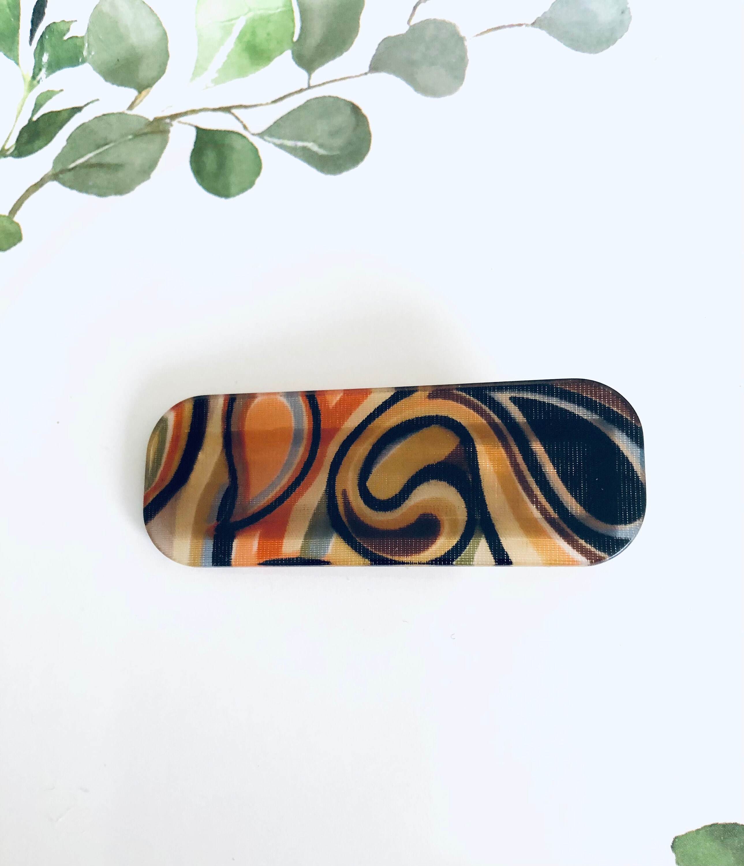 2.27” Tortoise Shell Medium Non-slip Alligator Barrette,tortoise Shell ...