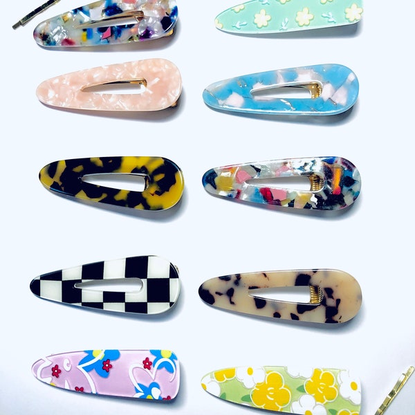 Acetate Hair Clip - Etsy