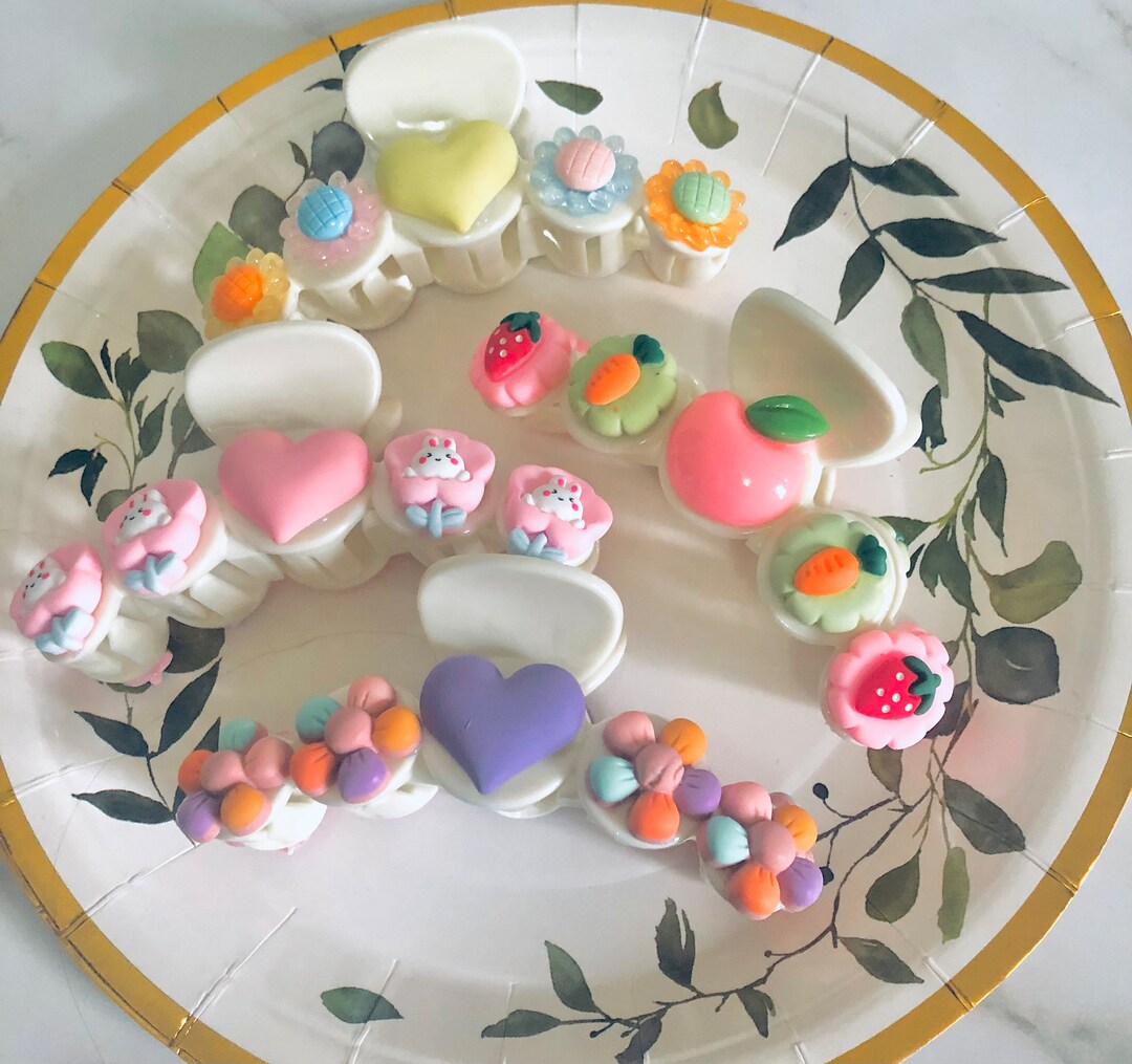 Resin Flower Claw Clipsdaisy Claw Clipsflower Animal Claw Clip Fancy ...