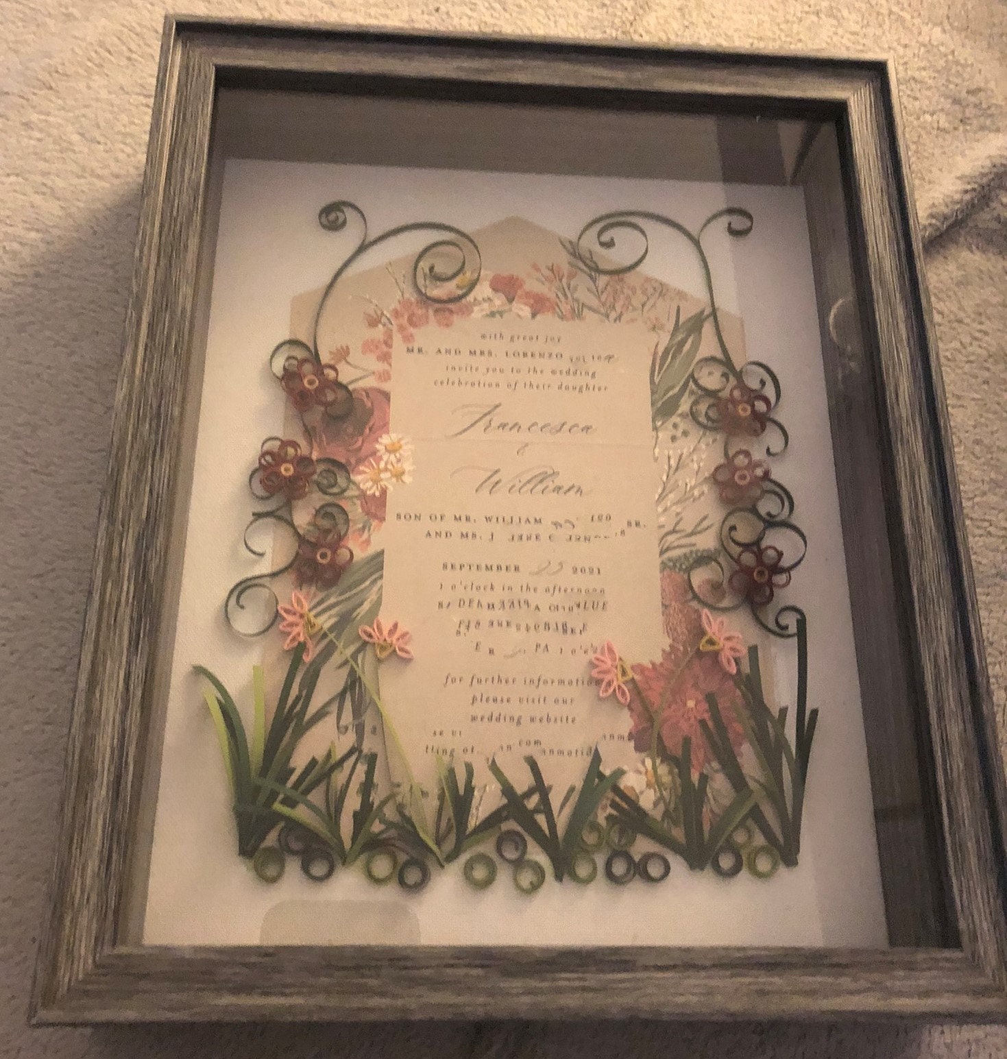 Decorated Wedding Invitation - Etsy