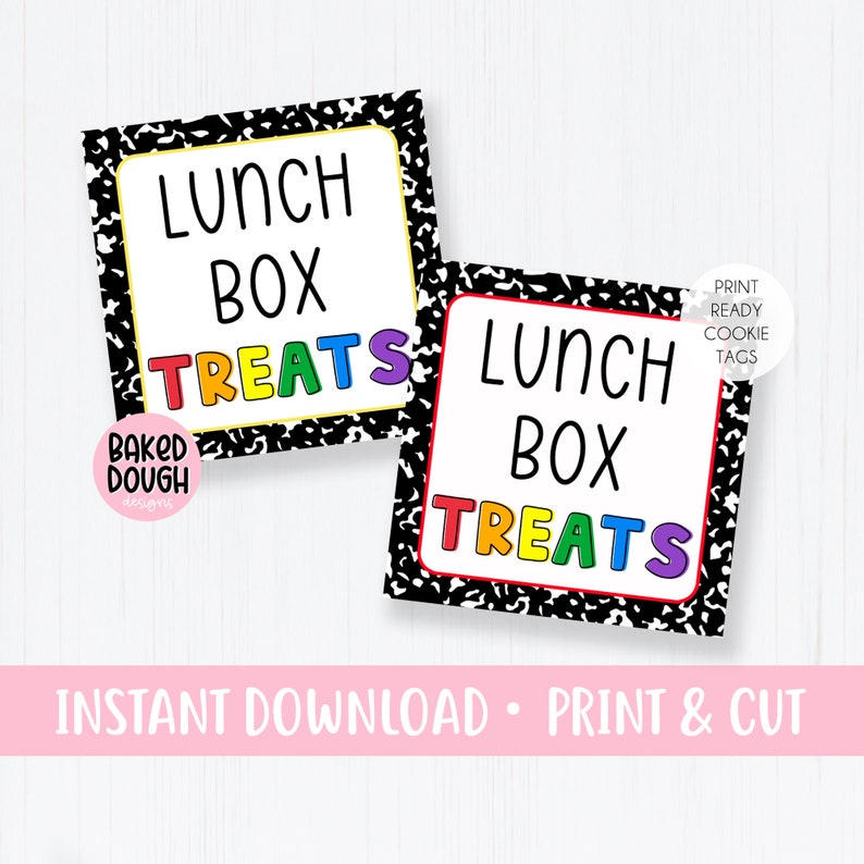 Printable Lunch Box Treats Tag Coach Teacher Classmates Kids School ...