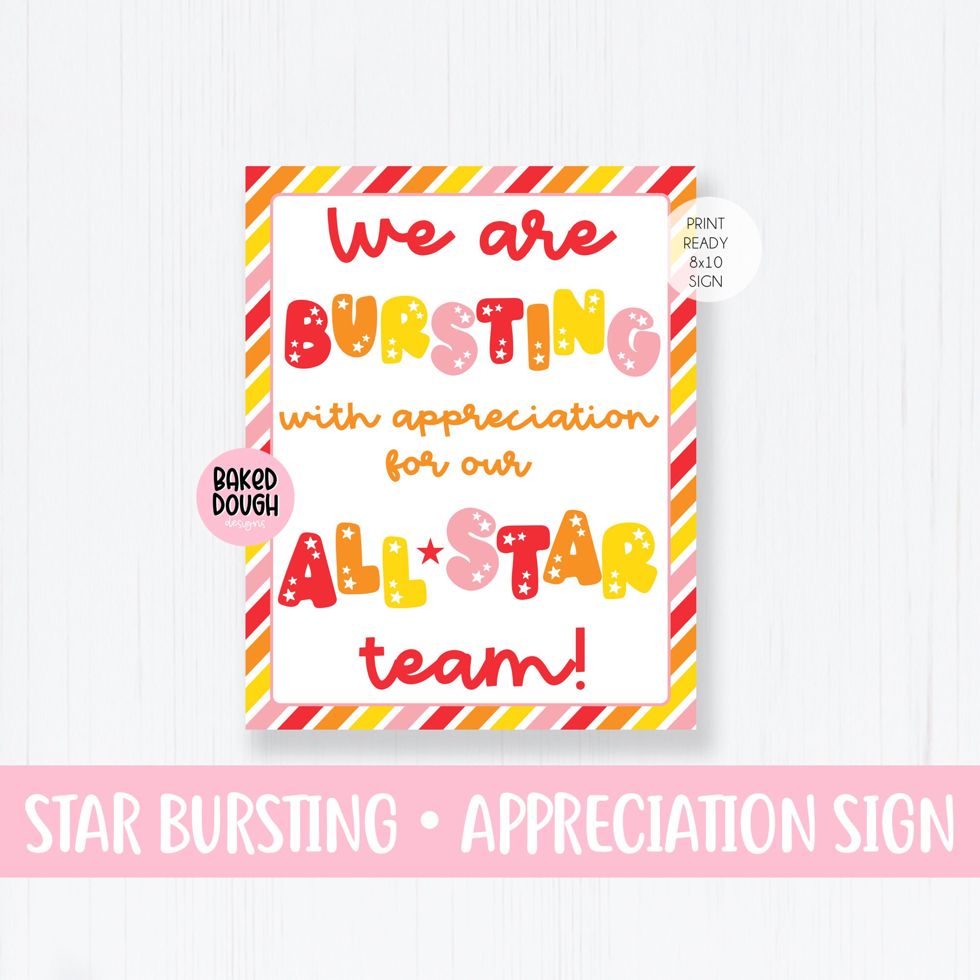 Printable Bursting With Appreciation All-star Team Star Stars Candy ...