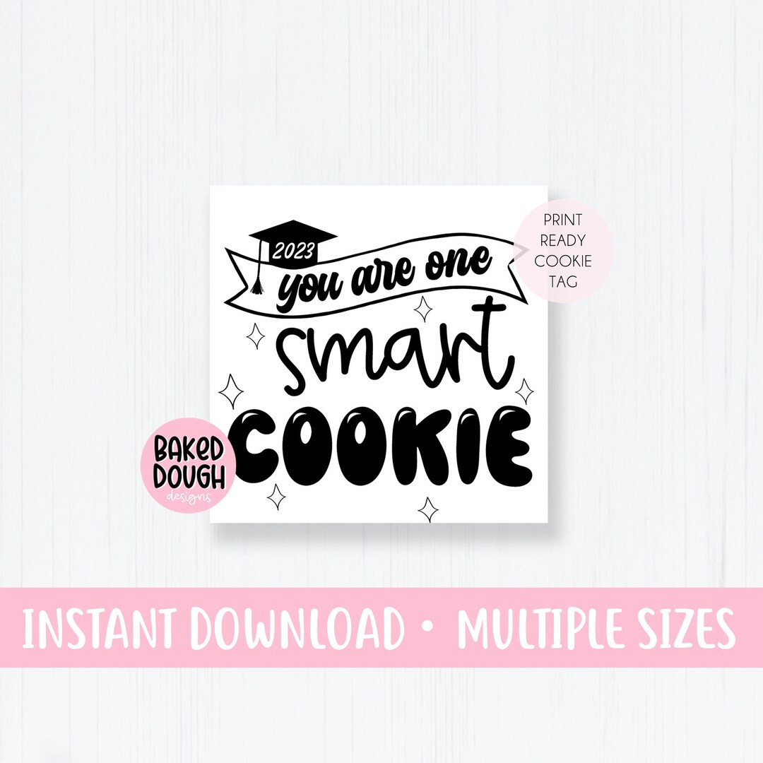 Printable Graduation Cookie Tag, Grad Tag, Class of 2023 Cookie ...