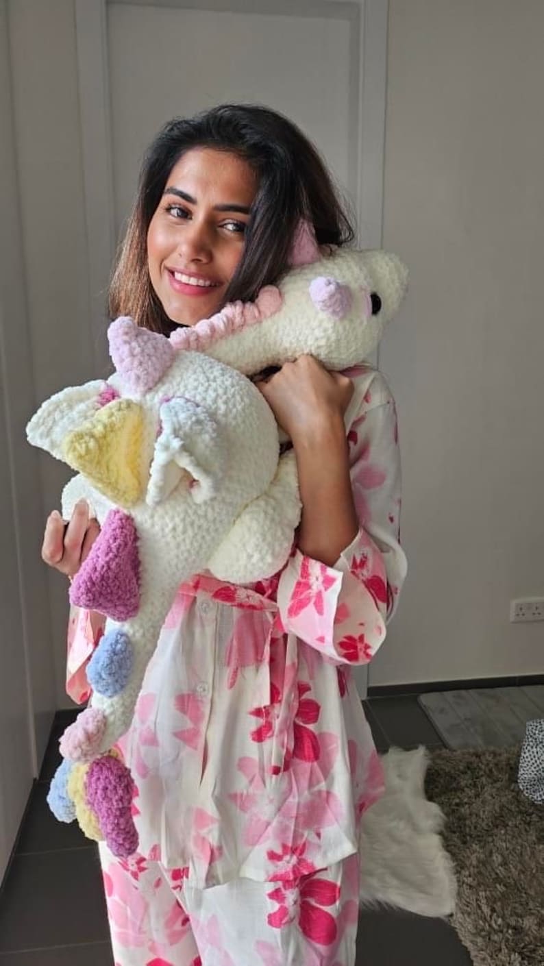 Dragon Crochet Pattern - Extra Large- Amigurumi Like the Nessie Pattern ...