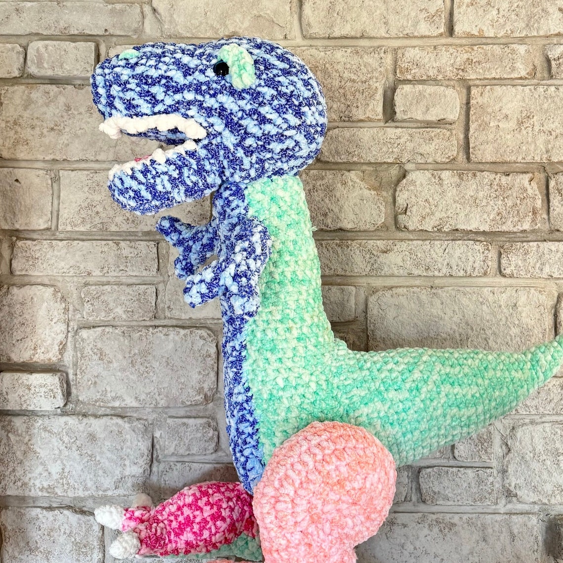 Jumbo T-rex Crochet Pattern: Large Amigurumi Dinosaur (PDF Pattern) - Etsy