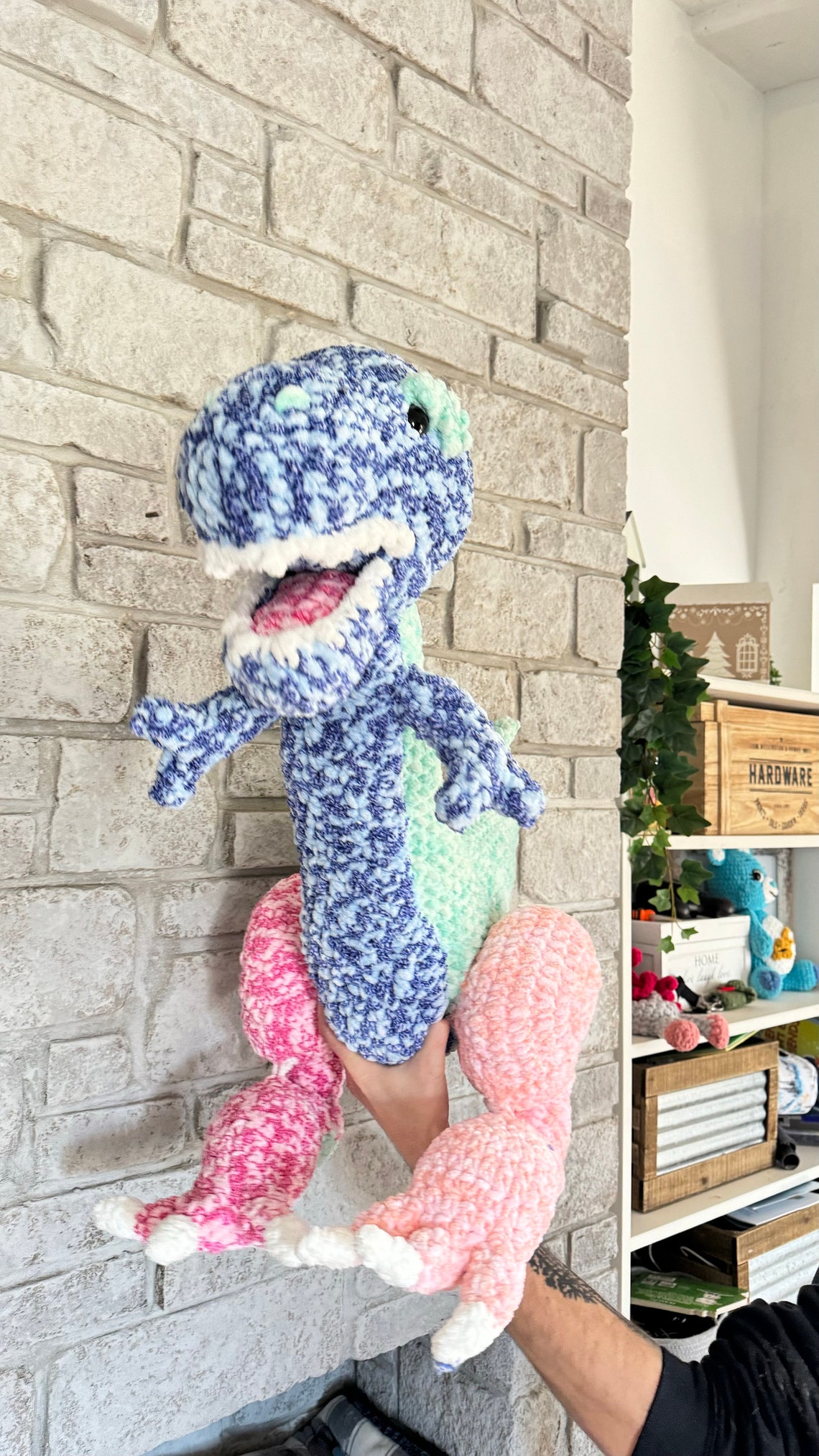 Jumbo T-rex Crochet Pattern: Large Amigurumi Dinosaur (PDF Pattern) - Etsy