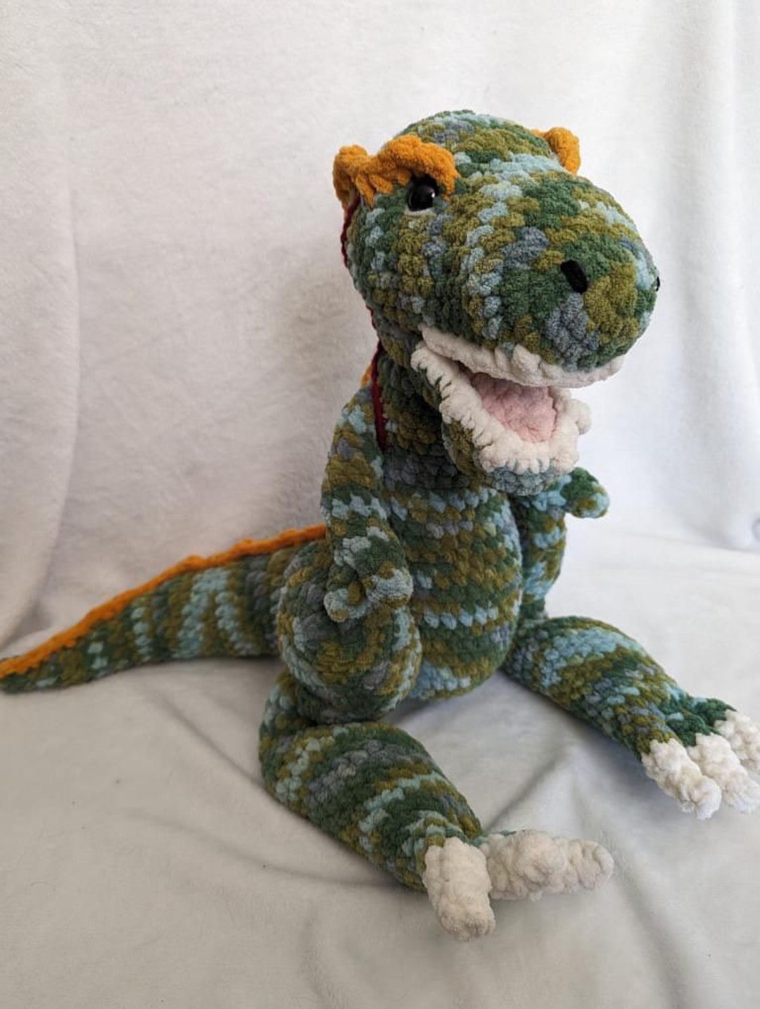 T-rex Crochet Pattern: Make A 1-4ft Tall Tyrannosaurus Rex Amigurumi ...