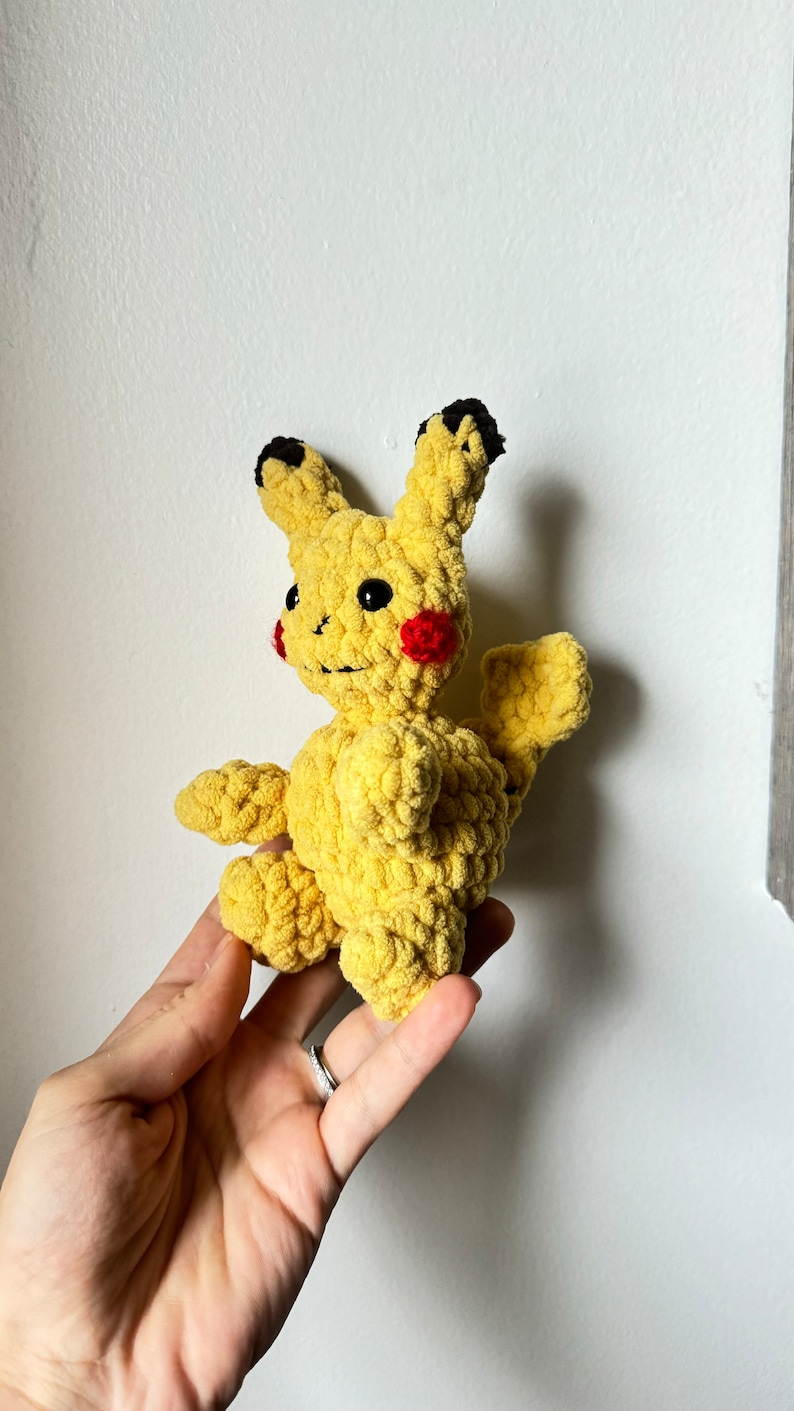Amigurumi Pikachu Crochet Pattern Popping Pikachu Pokémon Toy Perfect ...