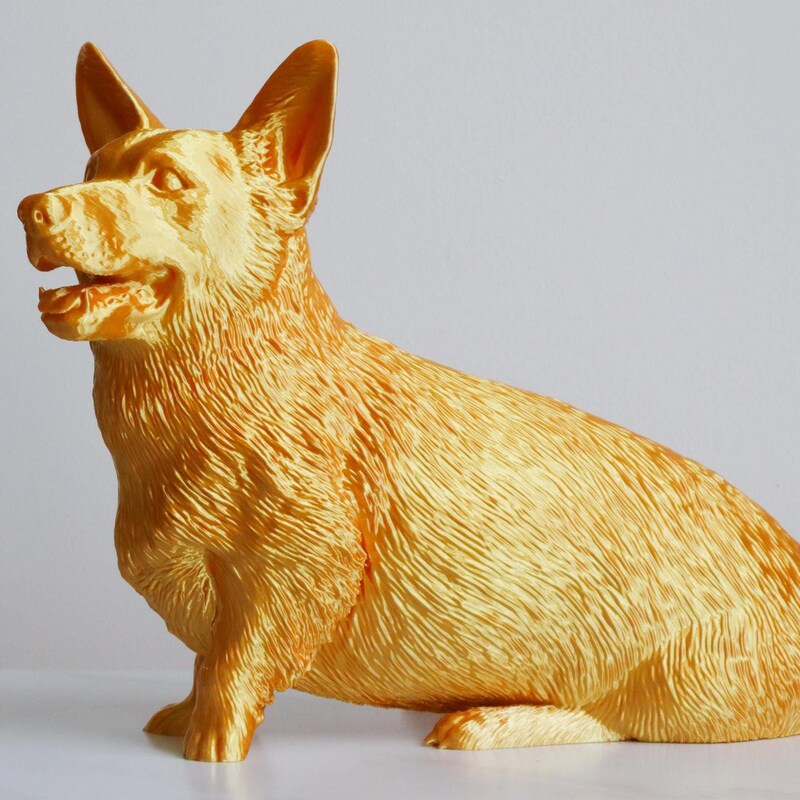Corgi Statue - Etsy