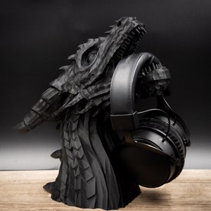 Dragon Headphones Stand, Dragon Bust, Dragon Headphone Holder, Dragon ...
