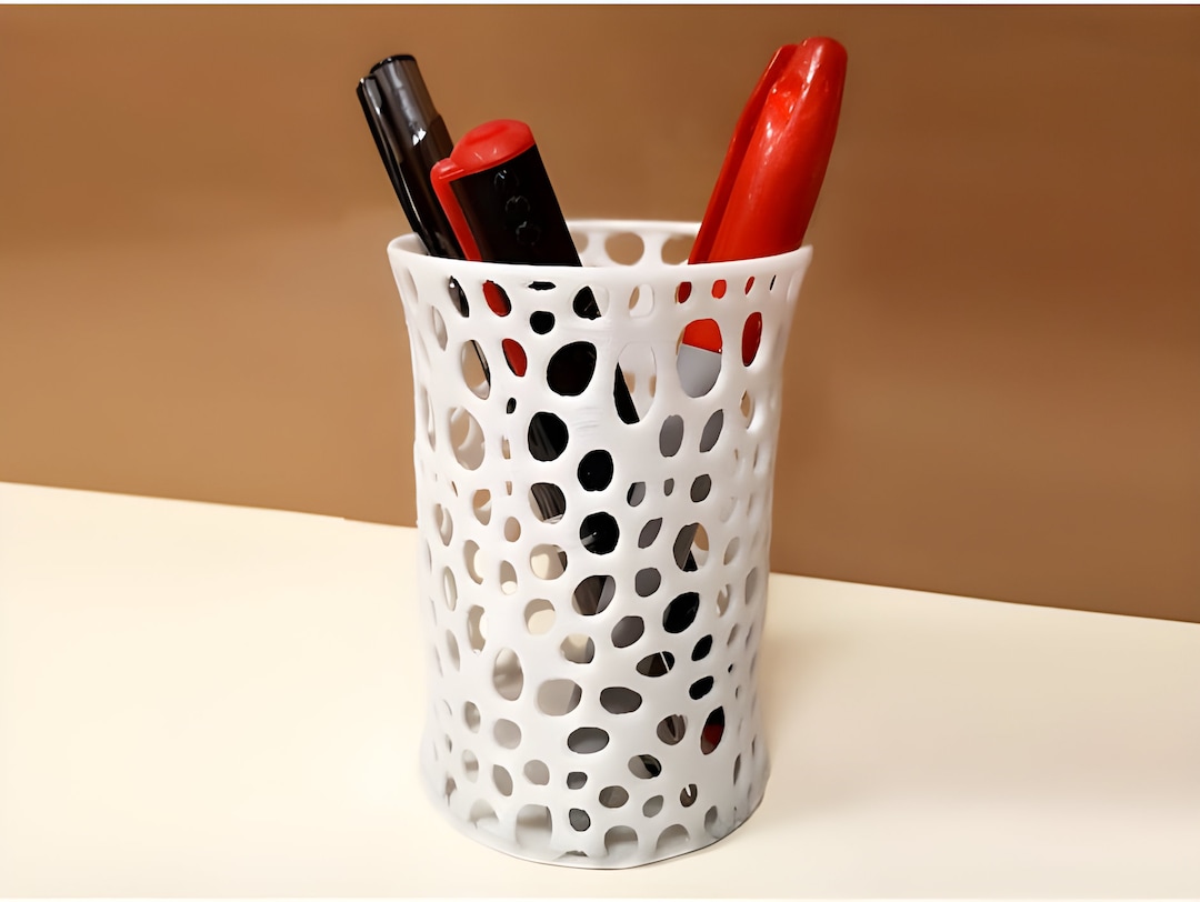 Abstract Pencil Holder for the Desk, Office & College Dorm, Abstract ...
