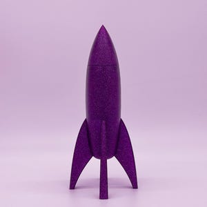 Rocket Ship Container, Retro Rocket Ship With Lid and Storage, Rocket ...