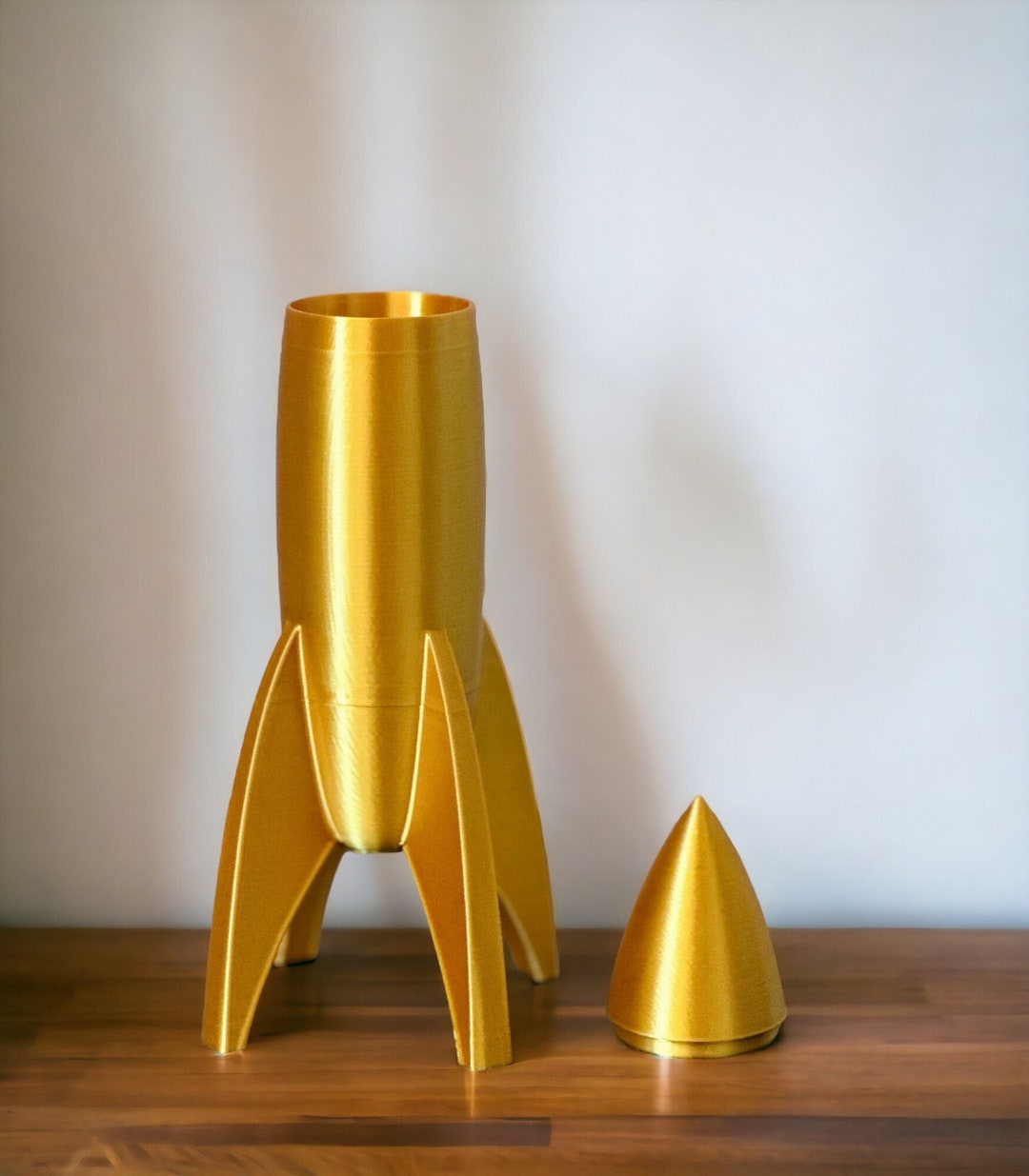 Rocket Ship Container, Retro Rocket Ship With Lid and Storage, Rocket ...