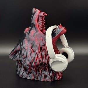 Wolf Headphones Holder, Wolf Headphone Stand, Wolf Mouth Headphone ...