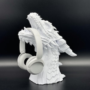 Dragon Headphones Stand, Dragon Bust, Dragon Headphone Holder, Dragon ...