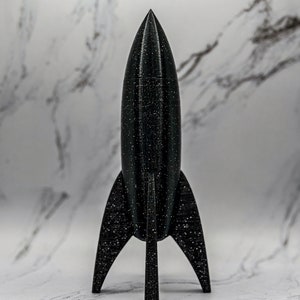 Rocket Ship Container, Retro Rocket Ship With Lid and Storage, Rocket ...