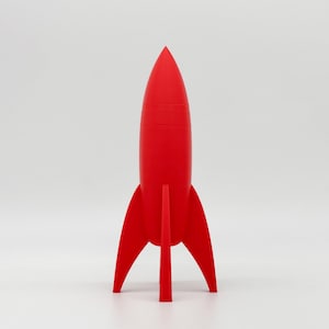 Rocket Ship Container, Retro Rocket Ship With Lid and Storage, Rocket ...