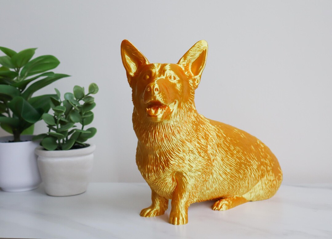 Corgi Dog Statue, Cute Corgi Dog Decoration, Perfect Gift for Corgi ...