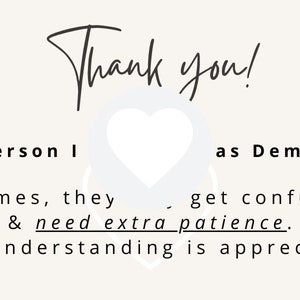 Dementia Care Card Simple Aesthetic - Etsy