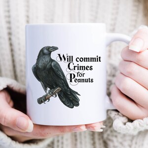 Raven Mug, Crow Mug, Common Raven, American Crow, Funny Bird Gift, Crow ...