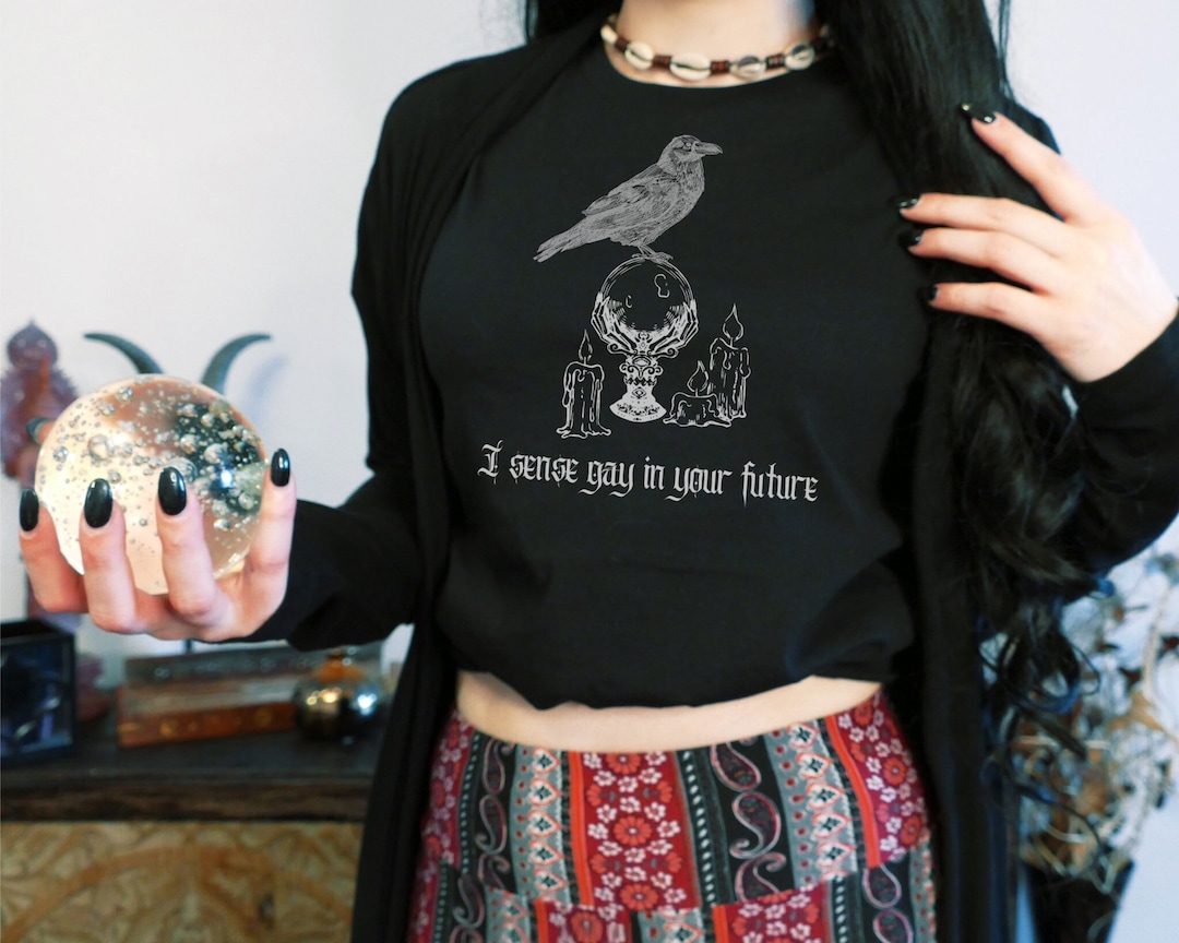 Whimsigoth Shirt, Queer Goth Gift, Whimsigoth Clothing, Gay Fortune ...