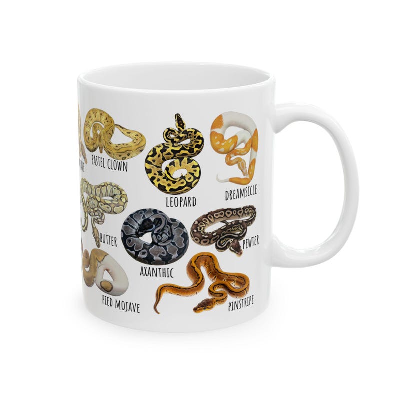 Ball Python Mug, Ball Python Morphs, Snake Morph, Python Mug, Snake ...