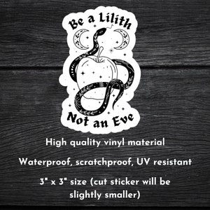 Lilith Vinyl Sticker, Goddess Lilith, Wiccan, Pagan, Witchy Decor ...