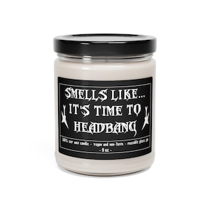 Heavy Metal Candle, Metalhead Room Decor, Death Metal, Black Metal ...