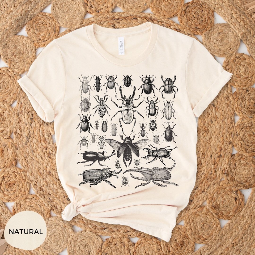 Vintage Beetle Shirt, Stag Beetle, Hercules Beetle, Rhino Beetle ...