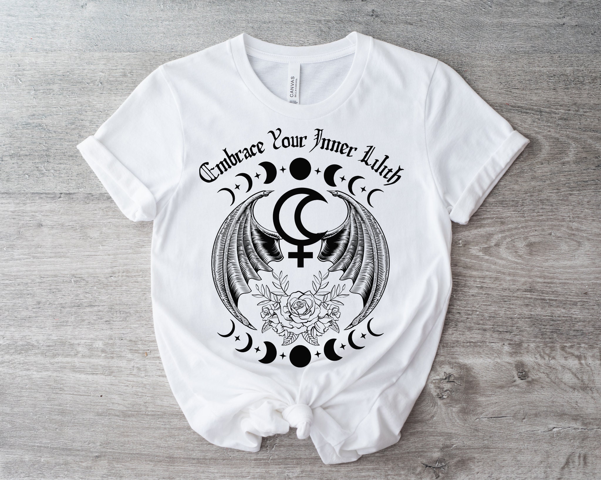 Lilith Shirt, Sigil of Lilith, Black Lilith Moon, Dark Lilith Offering ...