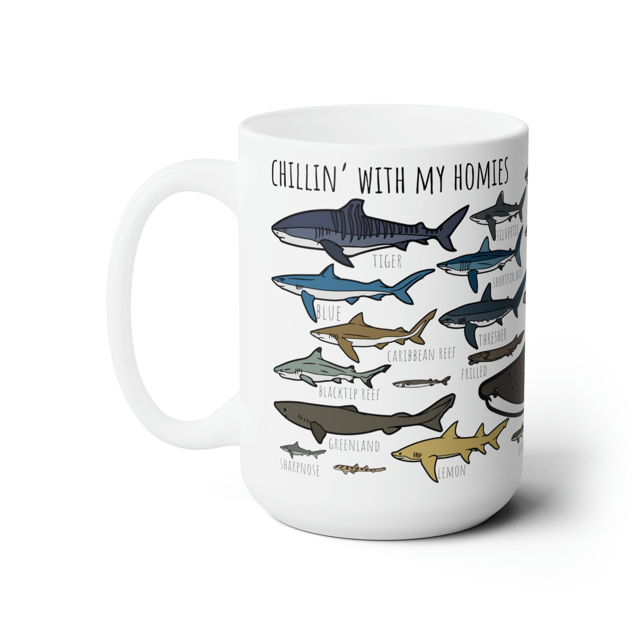 Shark Mug, Whale Shark, Shark Gift, Shark Decor, Marine Biology, Great ...