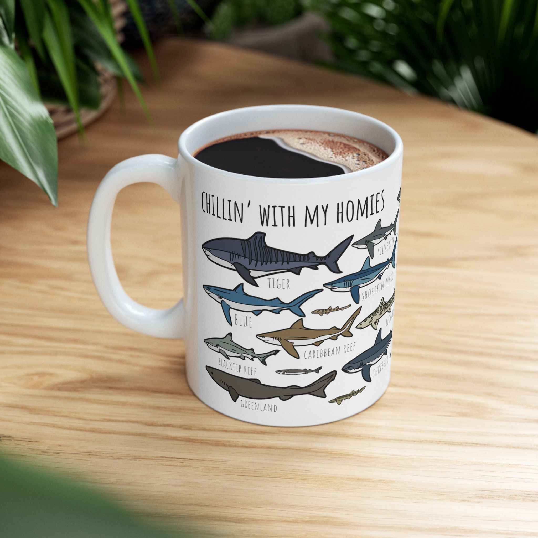 Shark Mug, Whale Shark, Shark Gift, Shark Decor, Marine Biology, Great ...