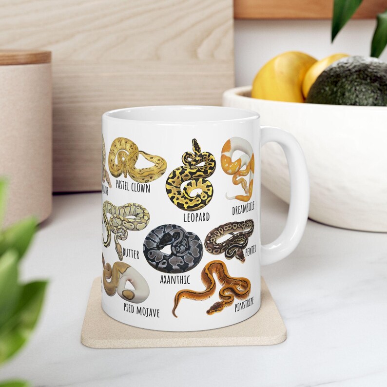 Ball Python Mug, Ball Python Morphs, Snake Morph, Python Mug, Snake ...