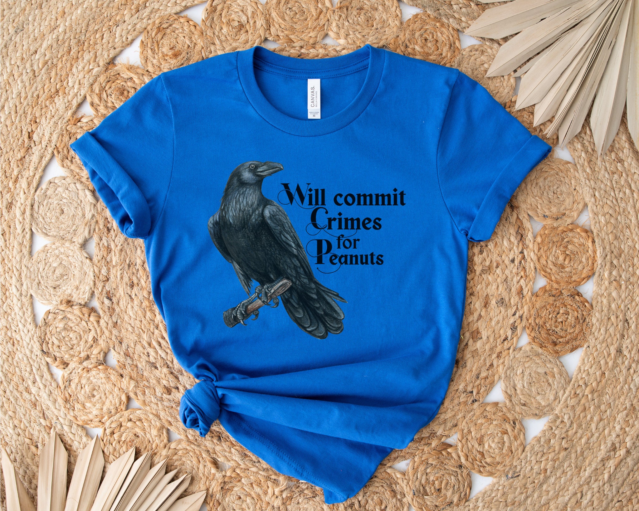 Funny Raven Shirt, Crow Tee, Common Raven, American Crow, Funny Bird ...