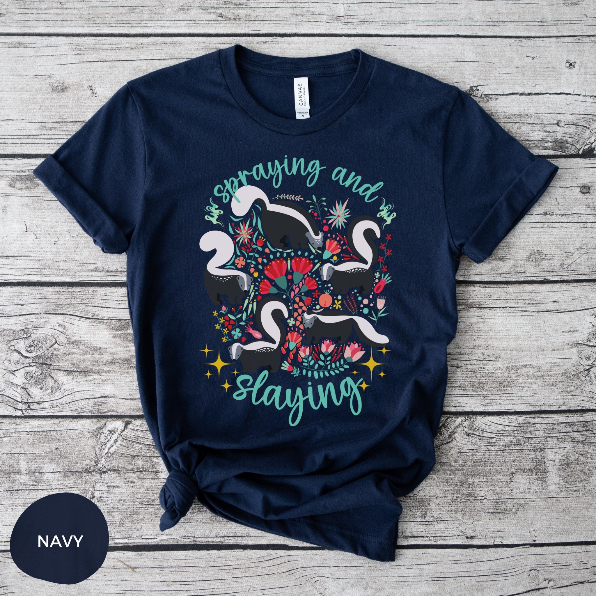 Funny Skunk Shirt, Skunk Lover, Possum Shirt, Trash Animal Tee, Slay ...