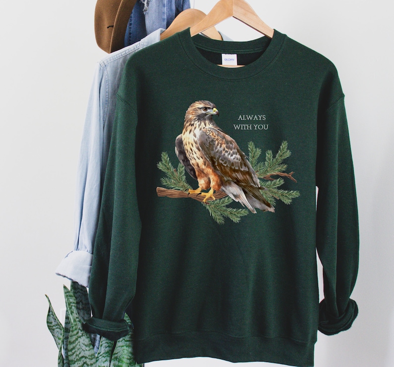 Hawk Sweatshirt, Bird Watching Sweater, Hawk Lover, Nature Lover Shirt ...