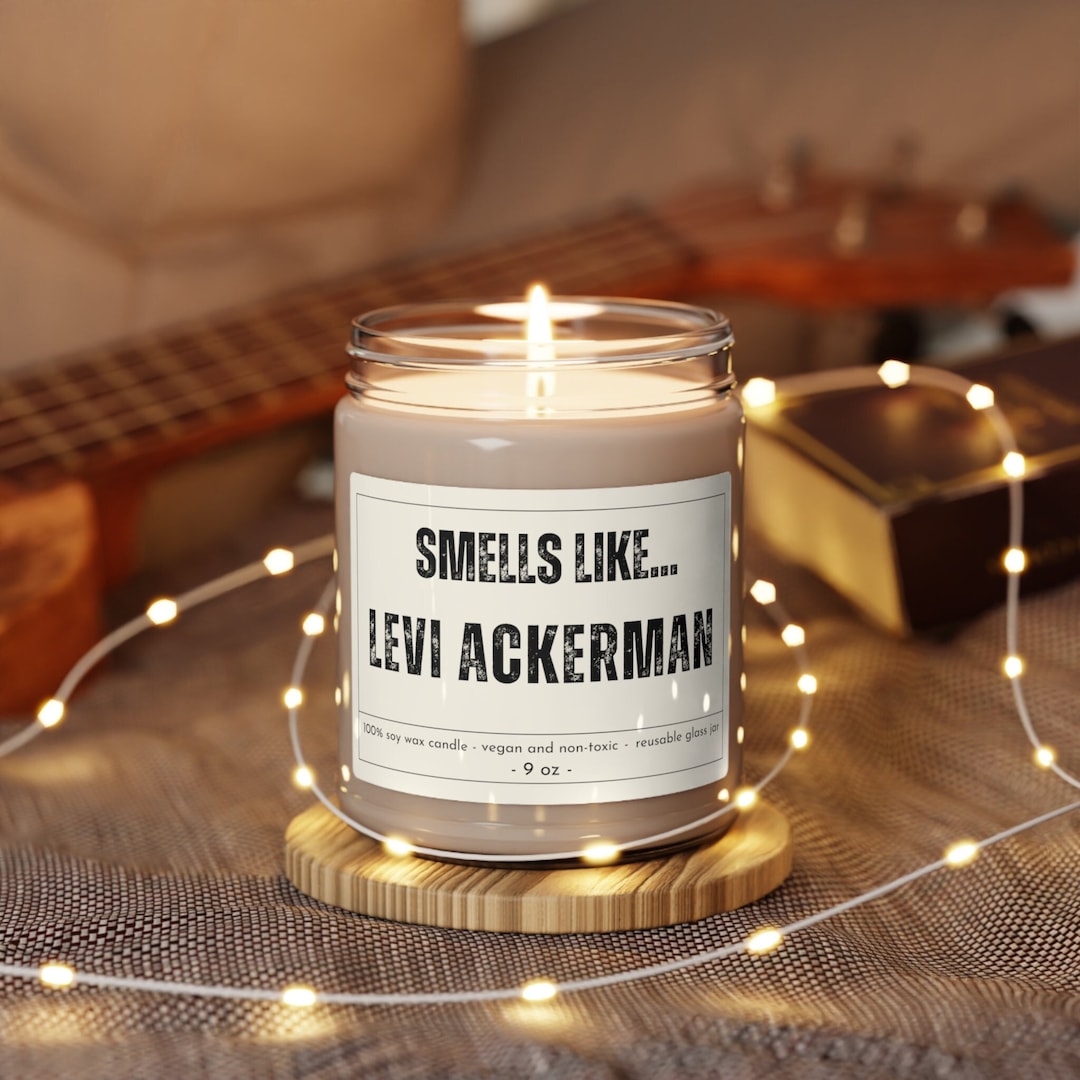 Levi Candle, Funny Anime Gift, Manga Candle, Nerdy Gift for Her ...
