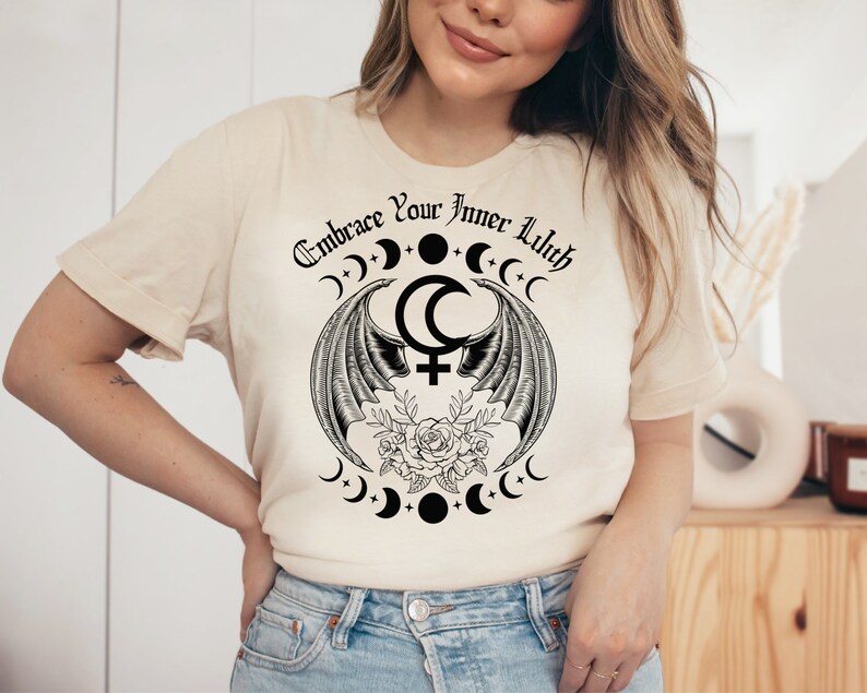 Lilith Shirt, Sigil of Lilith, Black Lilith Moon, Dark Lilith Offering ...