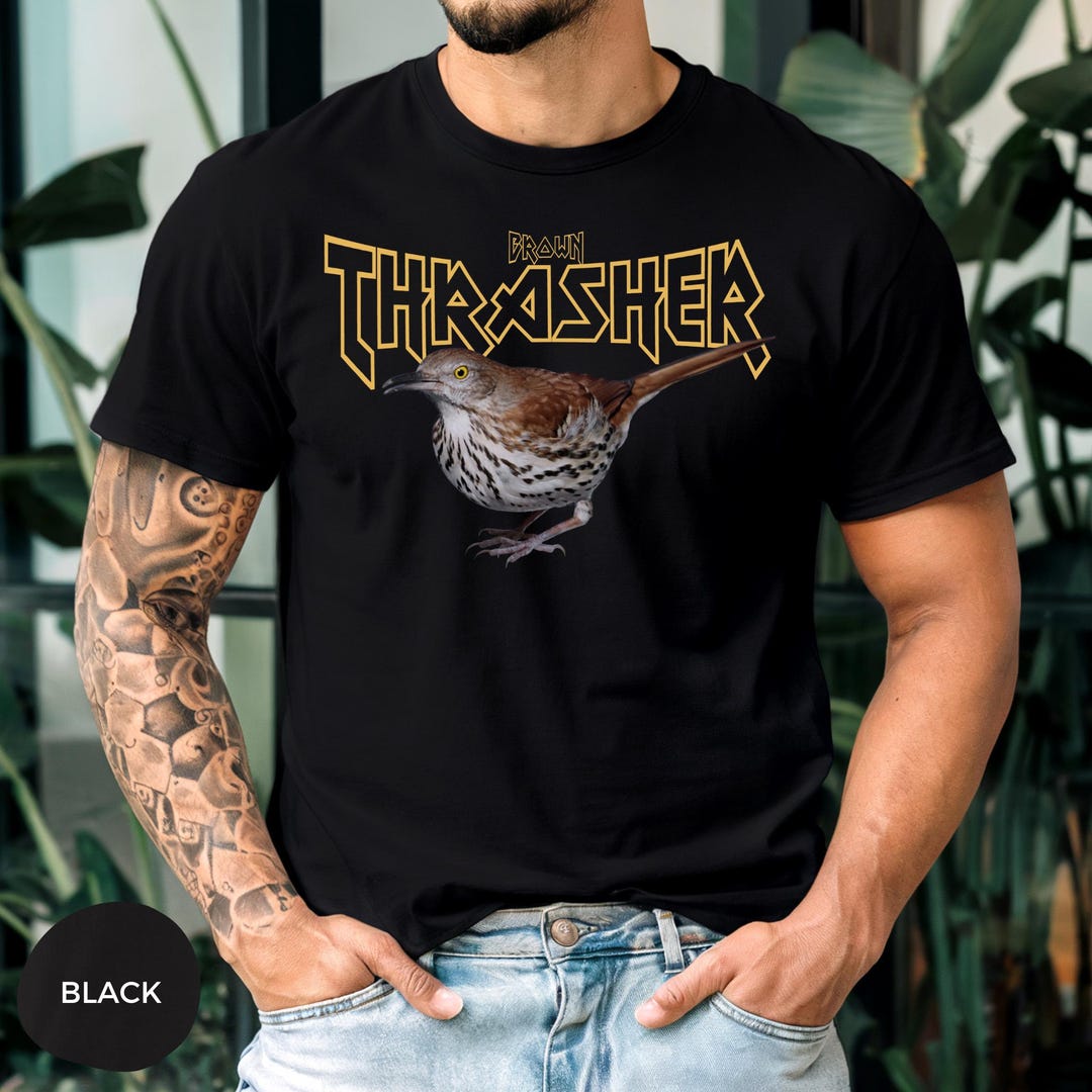 Brown Thrasher Shirt, Funny Bird Watching Tee, Birding Gifts, Birding ...