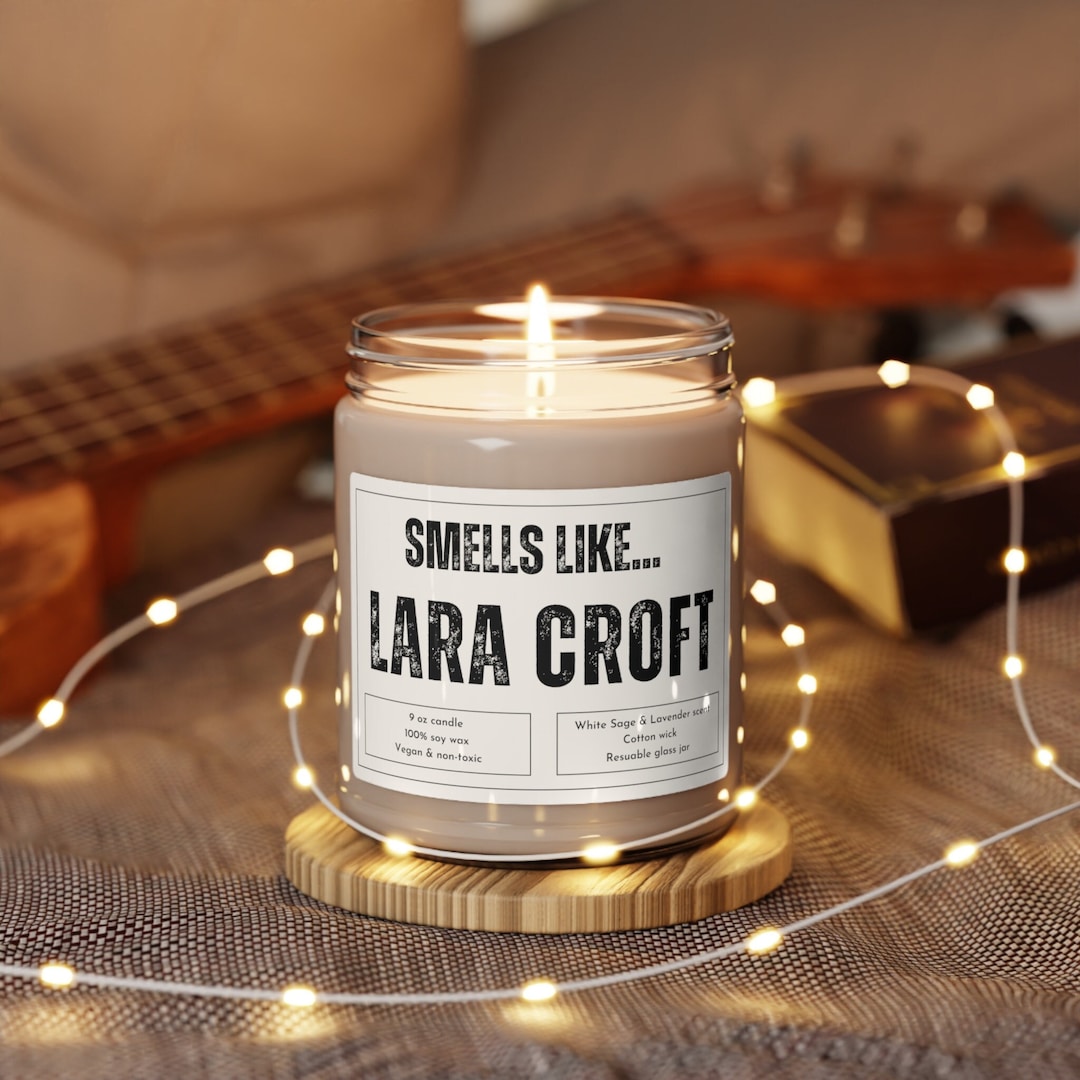 Croft Lara Candle, Raider Game Gift, Lara Shadow Raider, Tomb Game Gift ...
